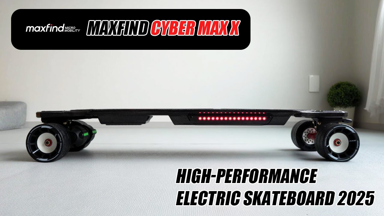 ⚡ Maxfind CYBER MAX X — High-Performance Electric Skateboard! - YouTube