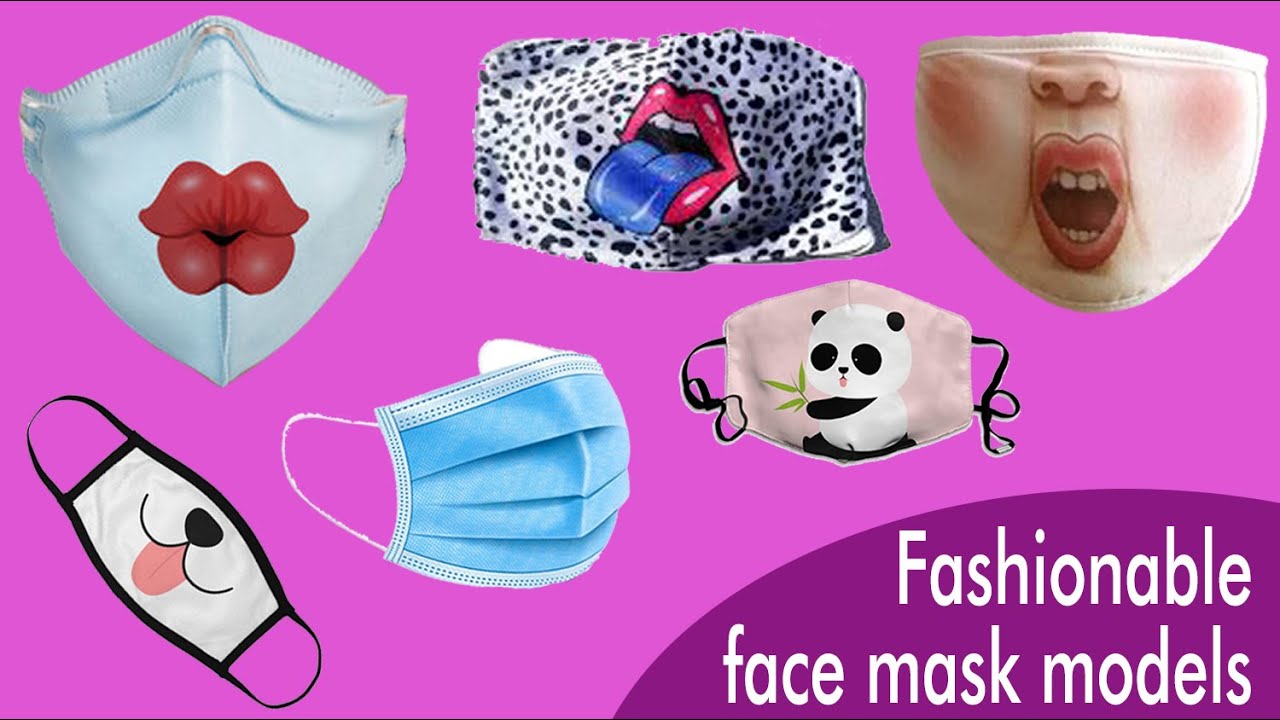 Fashionable Face Masks Different Face Mask Models - YouTube