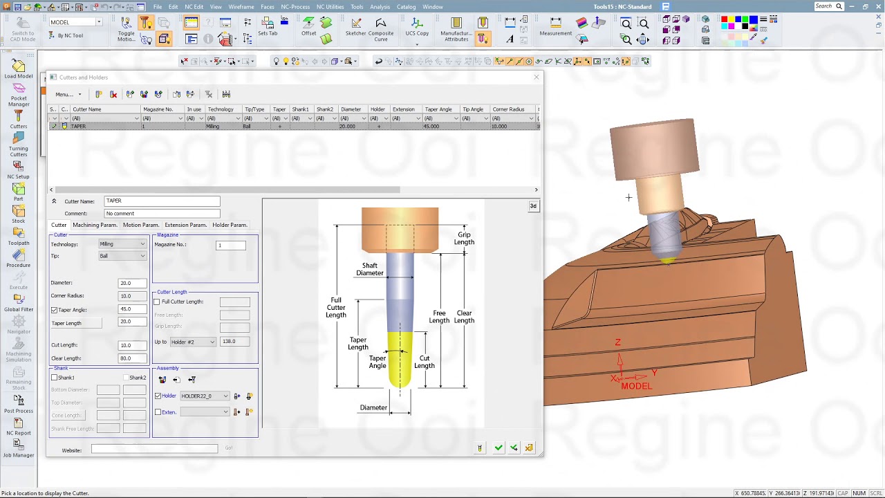 ID2004091350 Finish in Cimatron 15 5 - YouTube
