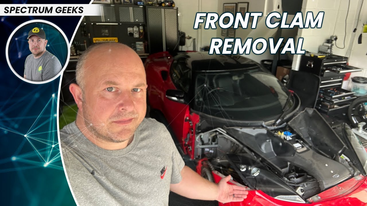How To Remove The Evora 400 Front Clam // Lotus Evora Maintenance - YouTube