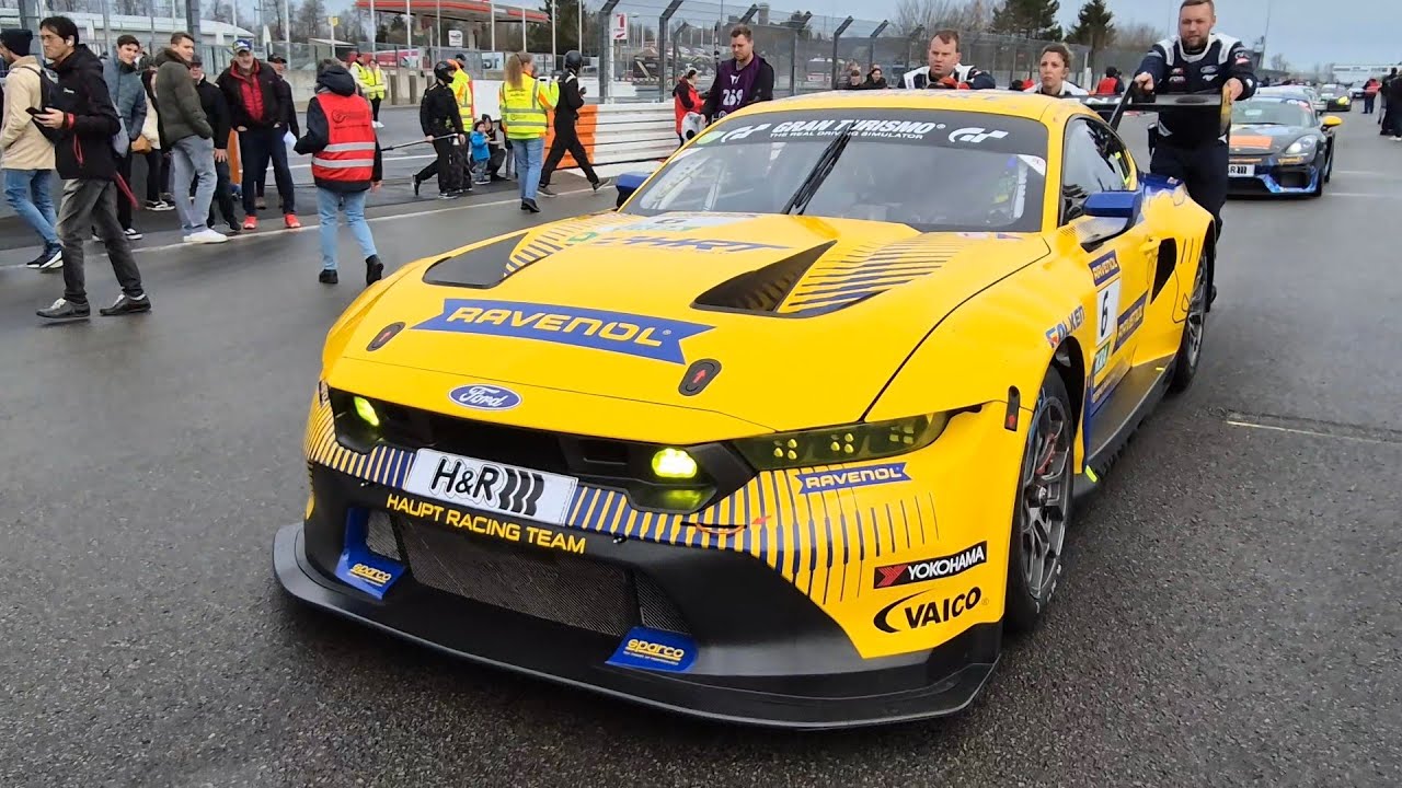 HRT Ford Mustang GT3 • NLS 1 Nürburgring 2025 • David Schumacher - YouTube