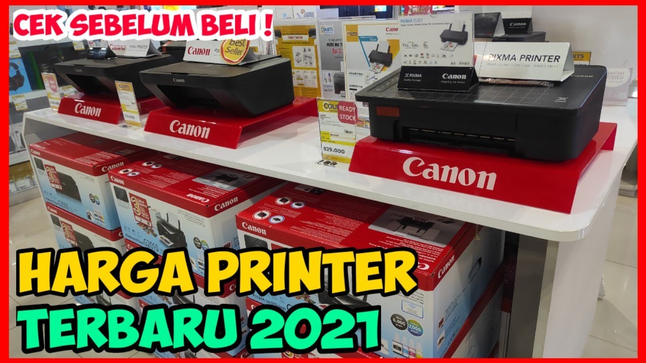 Harga Printer Terbaru 2021 | Daftar Harga Printer Terbaru 2021 - YouTube
