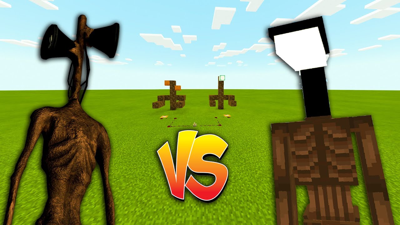 Siren Head vs LightHead in Minecraft - YouTube