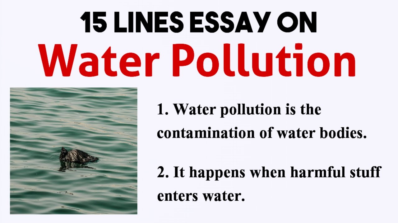 10 Lines Essay On Water Pollution | 15 Sentences About Water Pollution ...