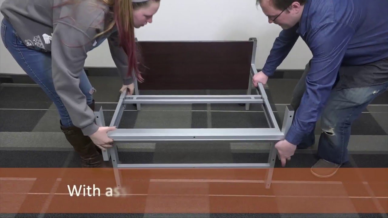 40 & 48 in Wide Stand Up Desk Assembly Video - YouTube