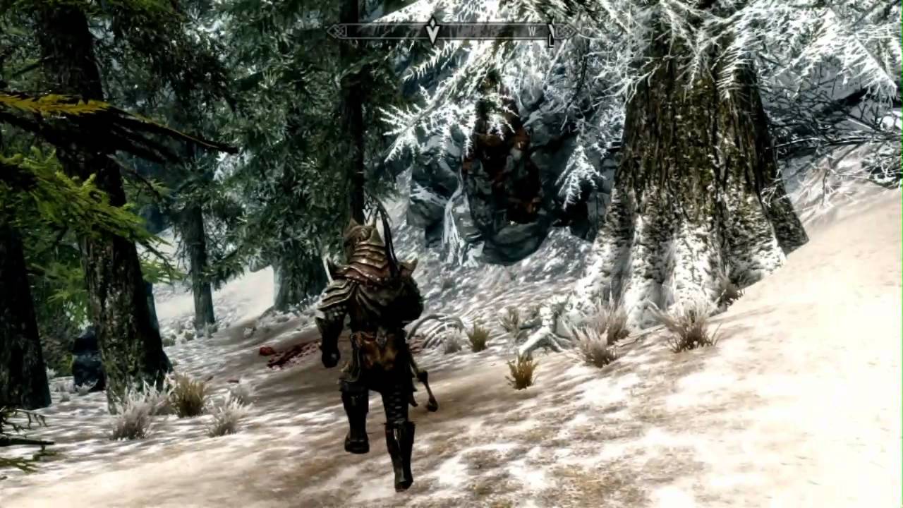 The Elder Scrolls V: Skyrim Flying orc - YouTube