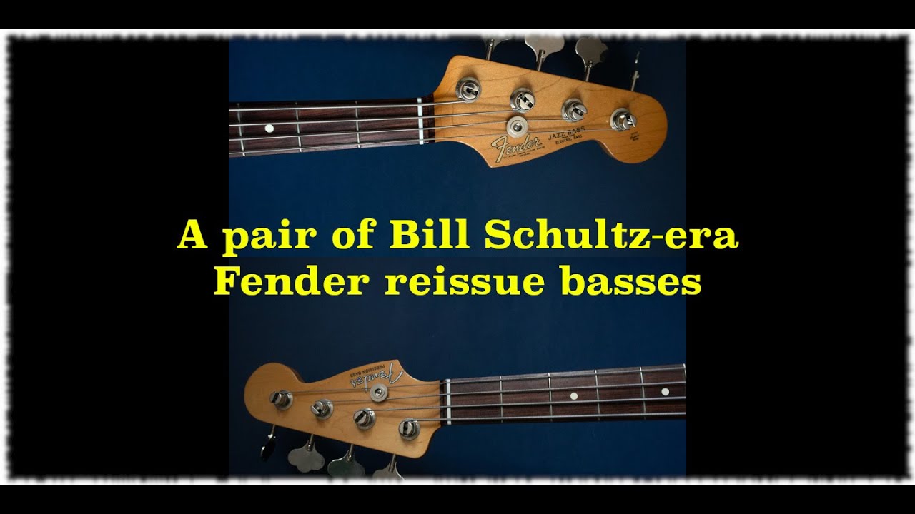 A pair of Bill Schultz-era Fender reissue basses - YouTube