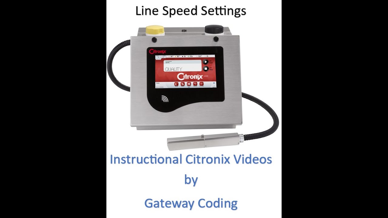 Citronix Line Speed information by Gatewy Coding - YouTube