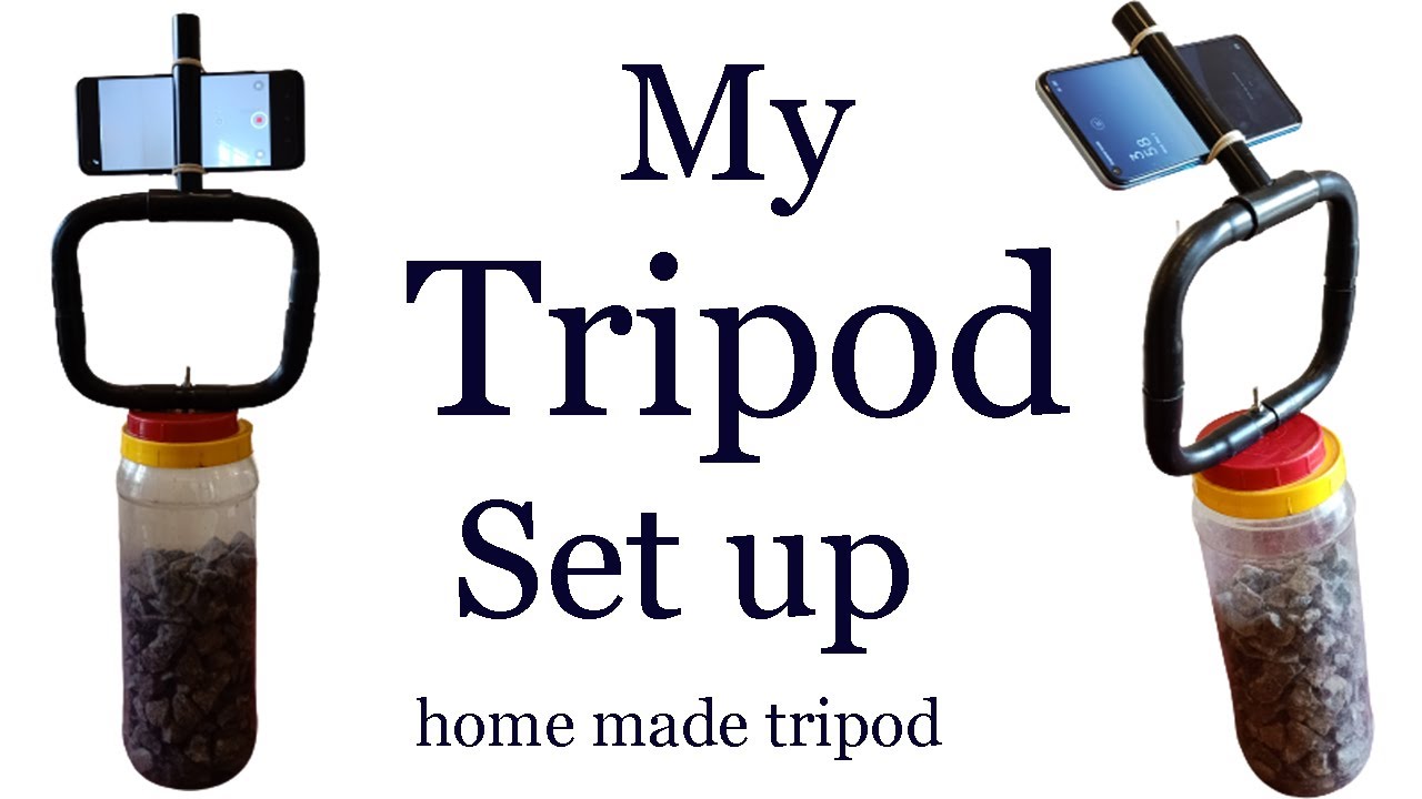 How to make tripod at home I DIY Tripod for mobile phone I Reuse ideas ...