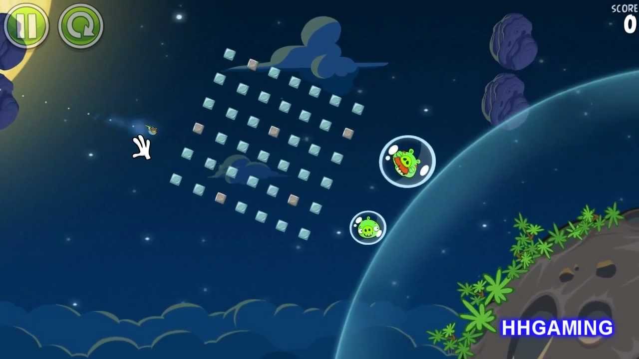 Angry Birds Space - Walkthrough 1-9 3 stars Pig Bang level guide how to ...