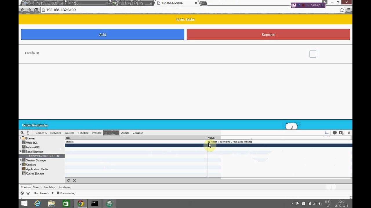 Curso Ionic 01-11 Salvando nossas tarefas - YouTube