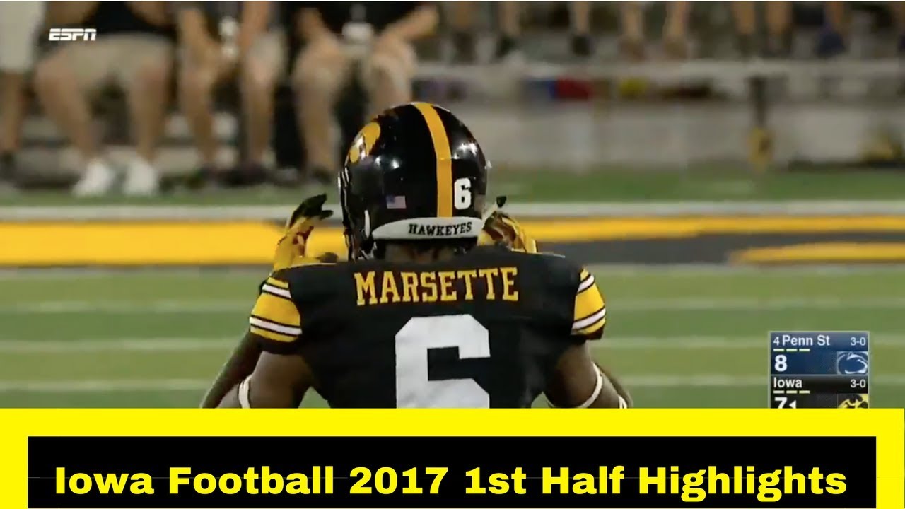 Iowa Hawkeye Football 2017 1st Half Highlights - YouTube