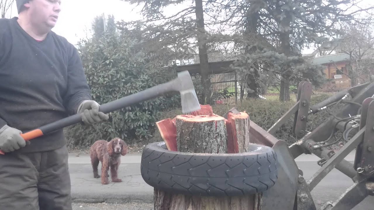 Holzhacken - YouTube