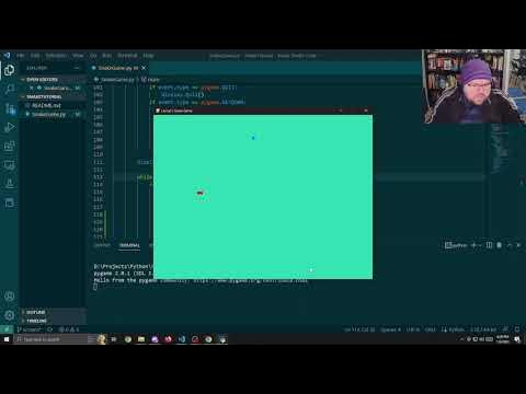 Python Snake Game Tutorial - Pause, Escape and Game Over - YouTube