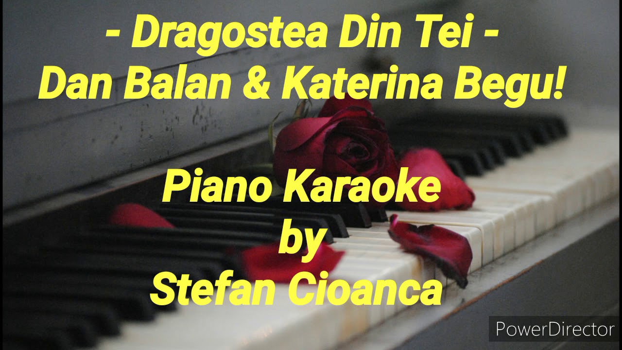 Dragostea din Tei - Dan Balan & Katerina Begu! (Piano Karaoke) - YouTube