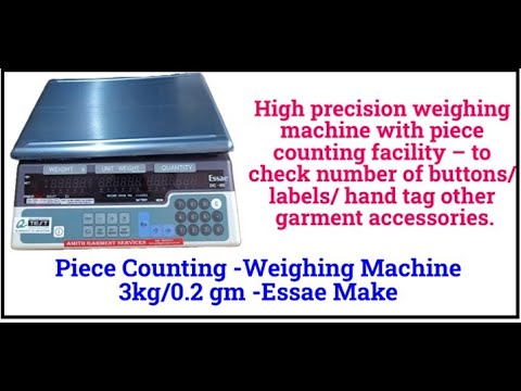 Piece Counting Weighing Machine -3kg/0.2 gm - Make:Essae -Working Video ...