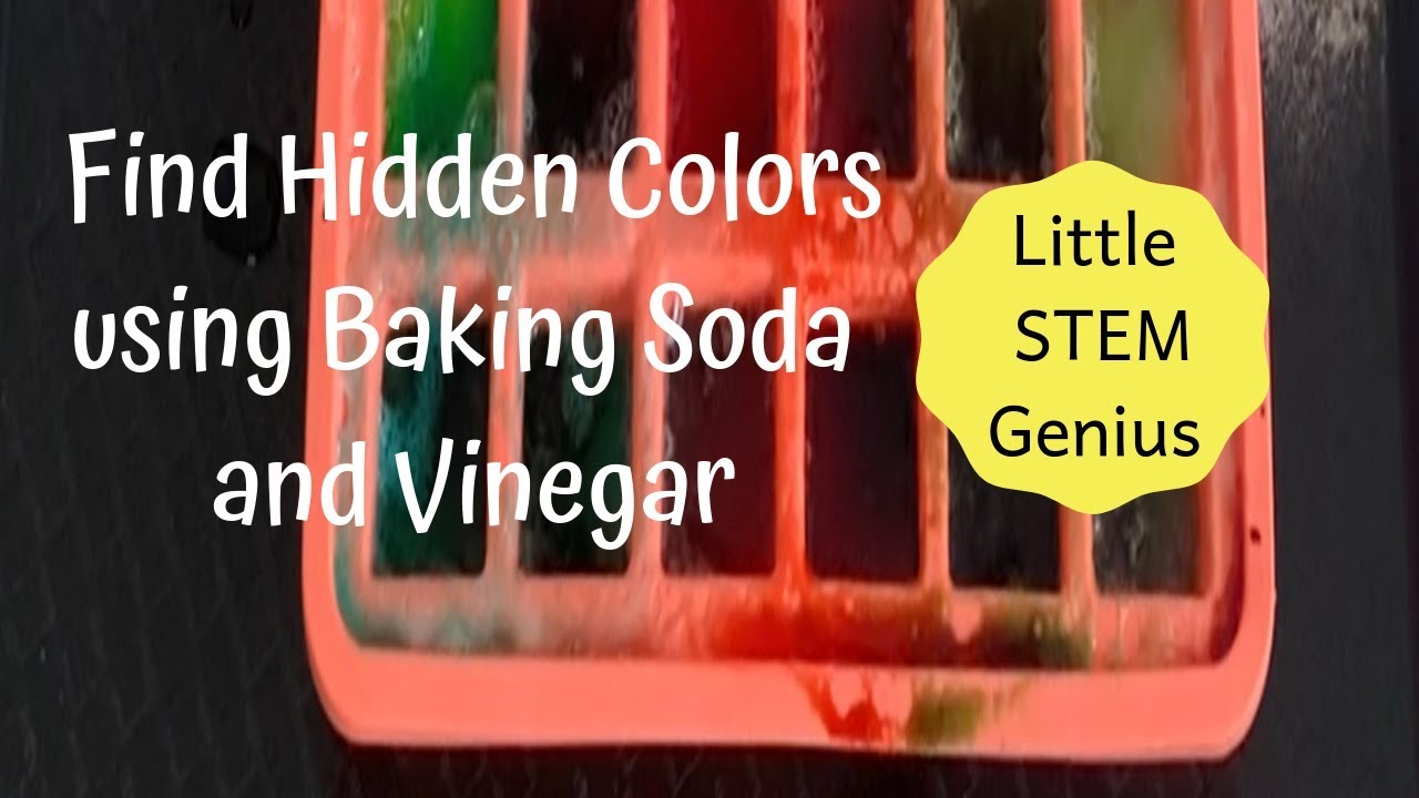Find Hidden Colors using Baking Soda and Vinegar | Science Experiment ...