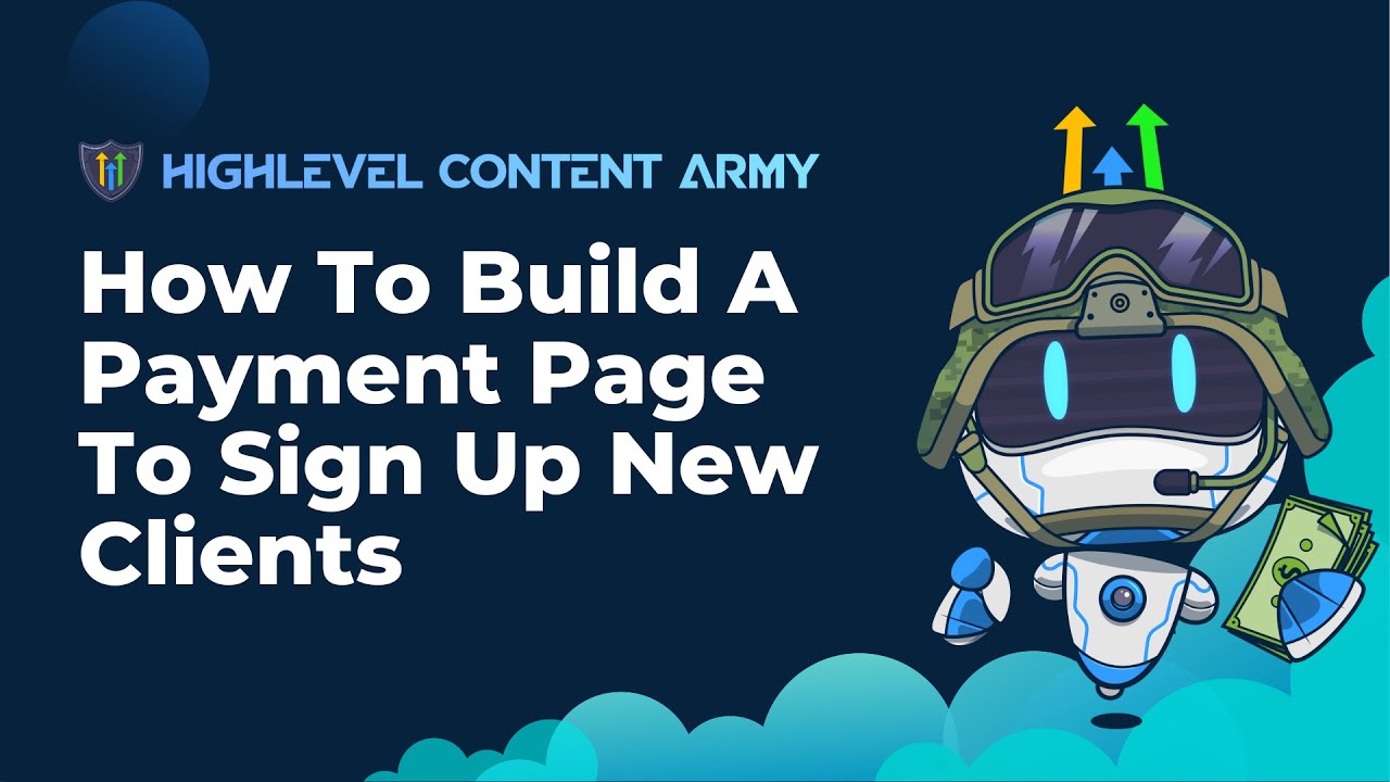 How To Build A Payment Page To Sign Up New Clients - YouTube