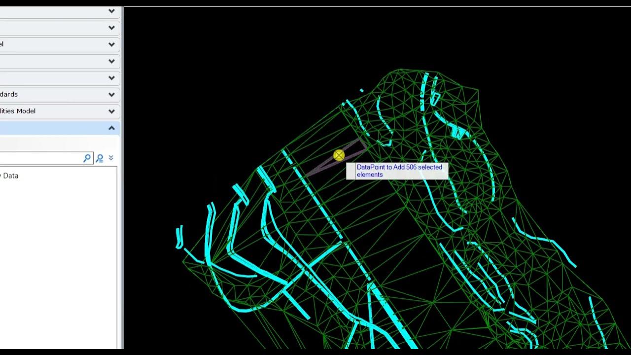 OpenRoads - Add Features to Terrain - YouTube