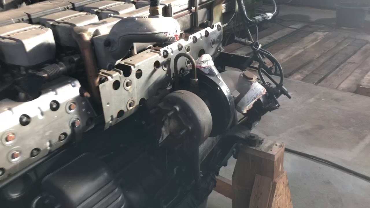 6 cilinder MAN 2876 LF 11 diesel motor - YouTube