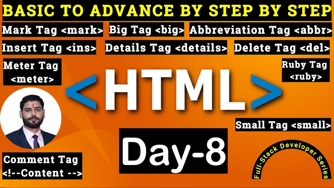 Html Day 8 Mastering Audio And Video Tags Full Stack Developer Series Html Html5
