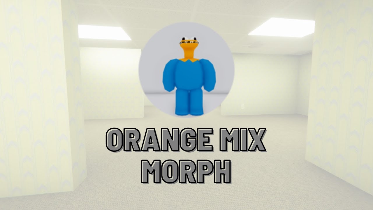 How to get orange mix morph in backrooms morphs roblox - YouTube