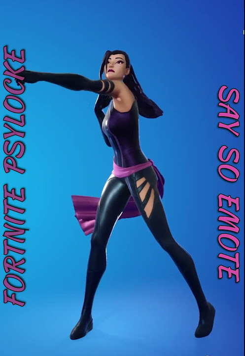 Fortnite Psylocke Outfit Say So Emote Youtube