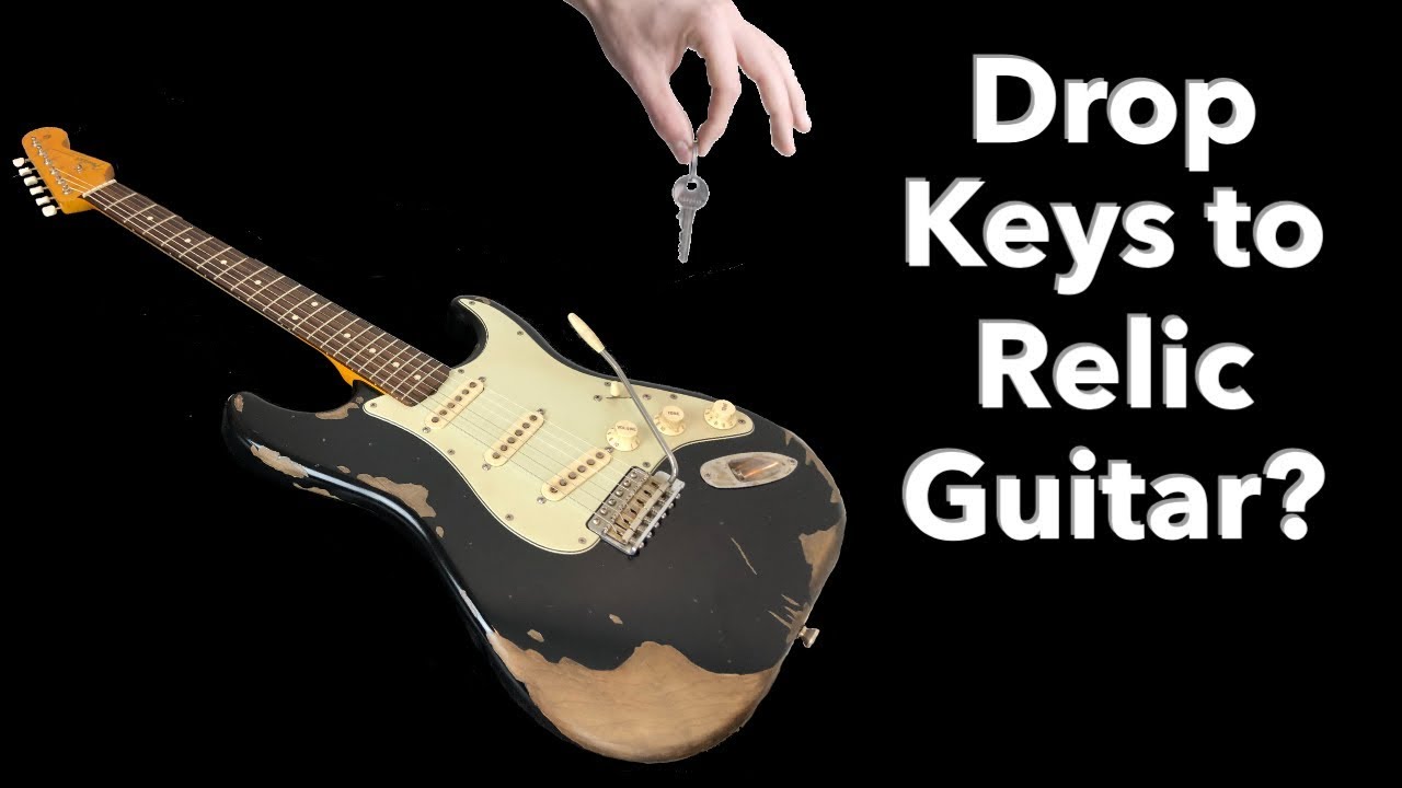 Dropping Keys on a Guitar to Relic It - YouTube