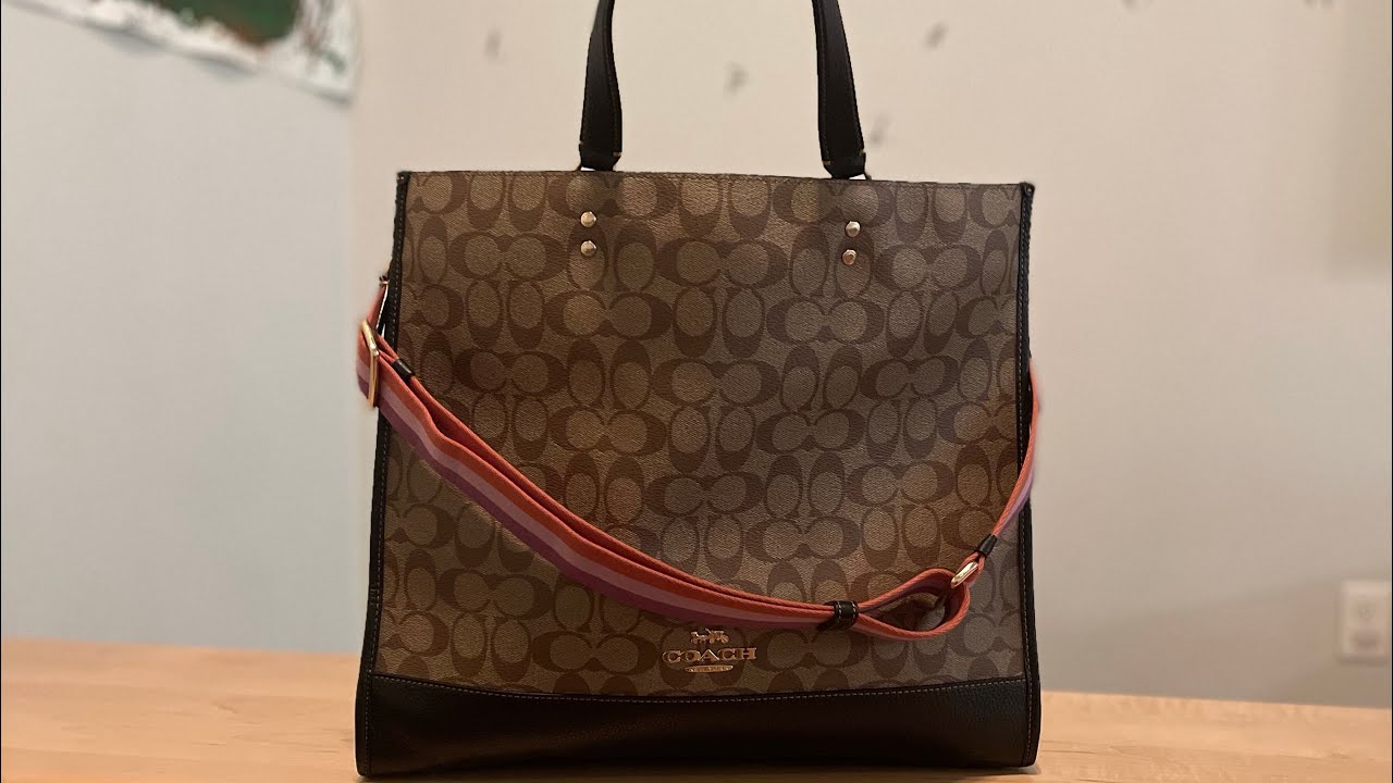 Dempsey Tote 40 In Blocked Signature Canvas • My New 2022 Purse • What ...