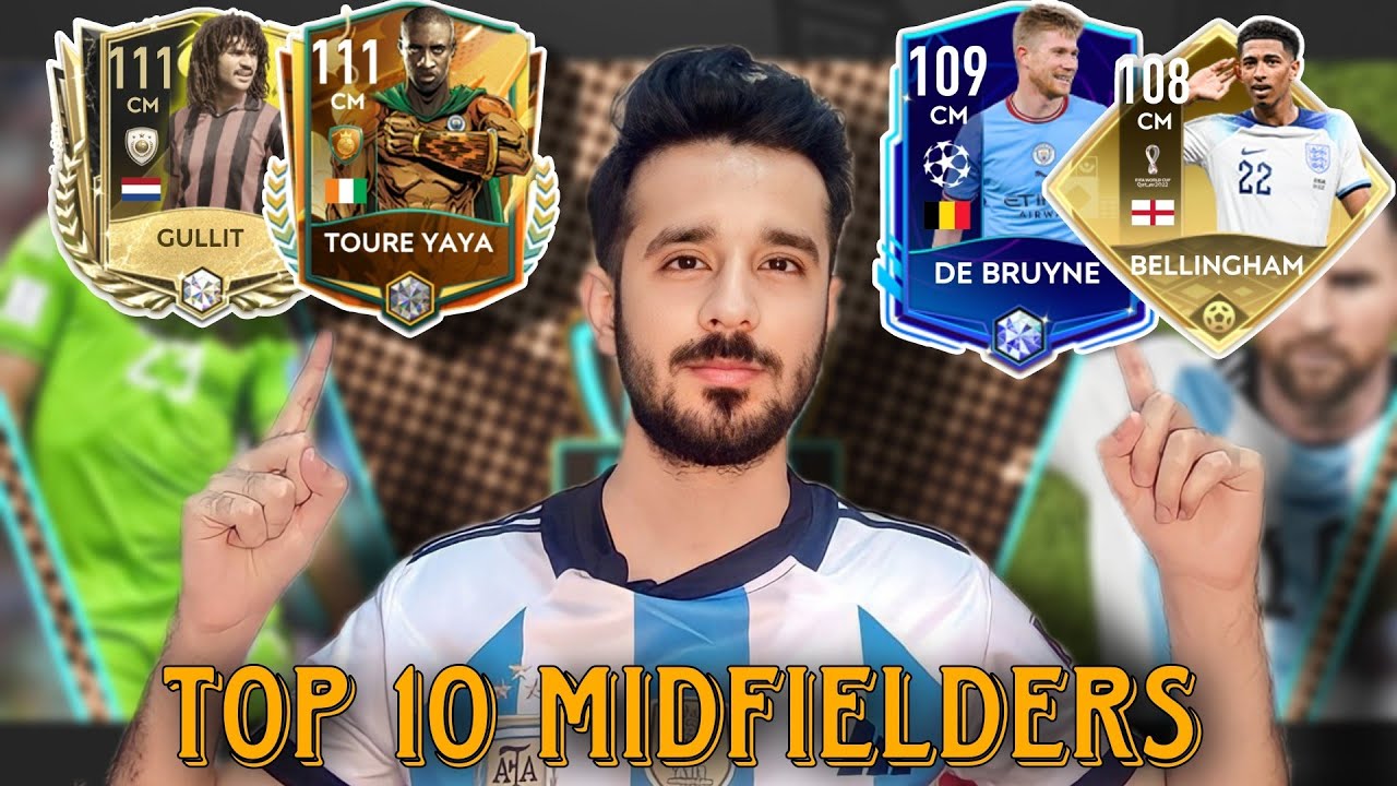 TOP 10 MIDFIELDERS IN FIFA MOBILE - YouTube