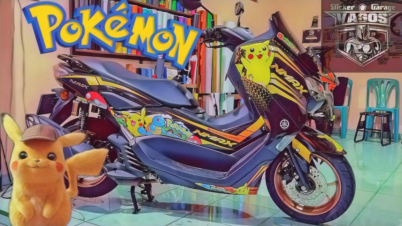 DECAL YAMAHA NMAX NEW. PIKACHU/POKEMON GO. - YouTube