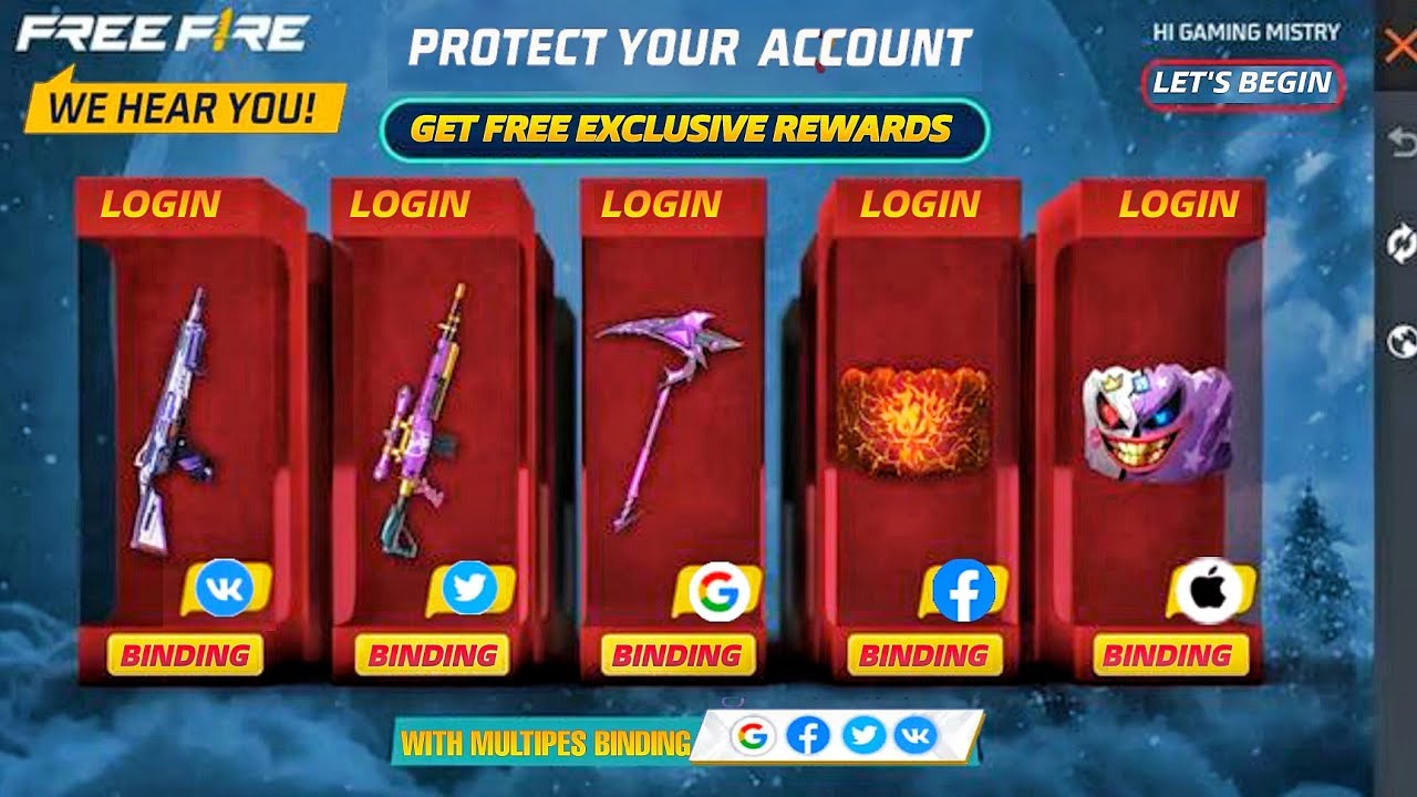 FF Max 🔥 Bind Account 🥳 Free Rewards | Event Free Fire Calendar | FF ...