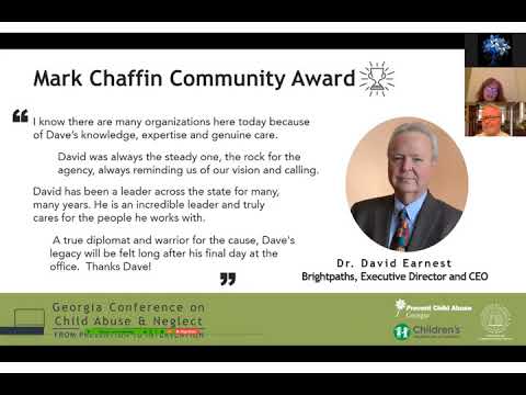 Recognizing Dr. J. David Earnest, Recipient of the 2020 Mark Chaffin ...