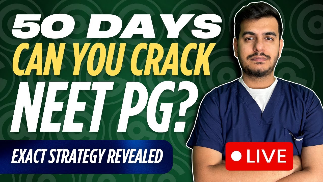 NEET PG Topper IN 50 DAYS | EXACT STRATEGY AND ROADMAP by Dr. Lalla ...