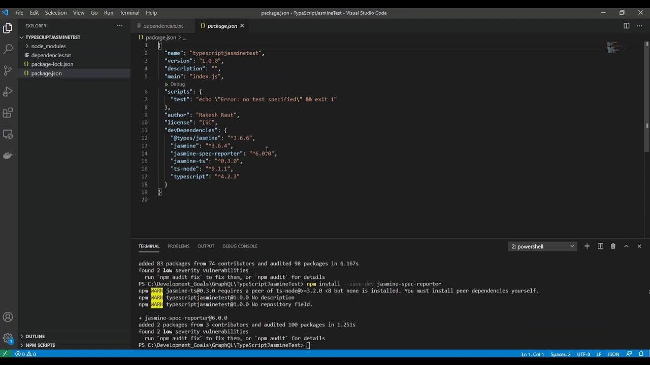 Jasmine Test for TypeScript: TypeScript: Test with Jasmine - YouTube