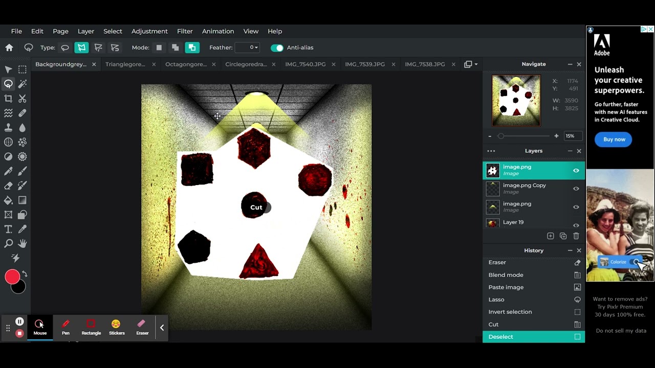 Project Progress 12 Photo Editor Pixlr E free image editing tool - YouTube