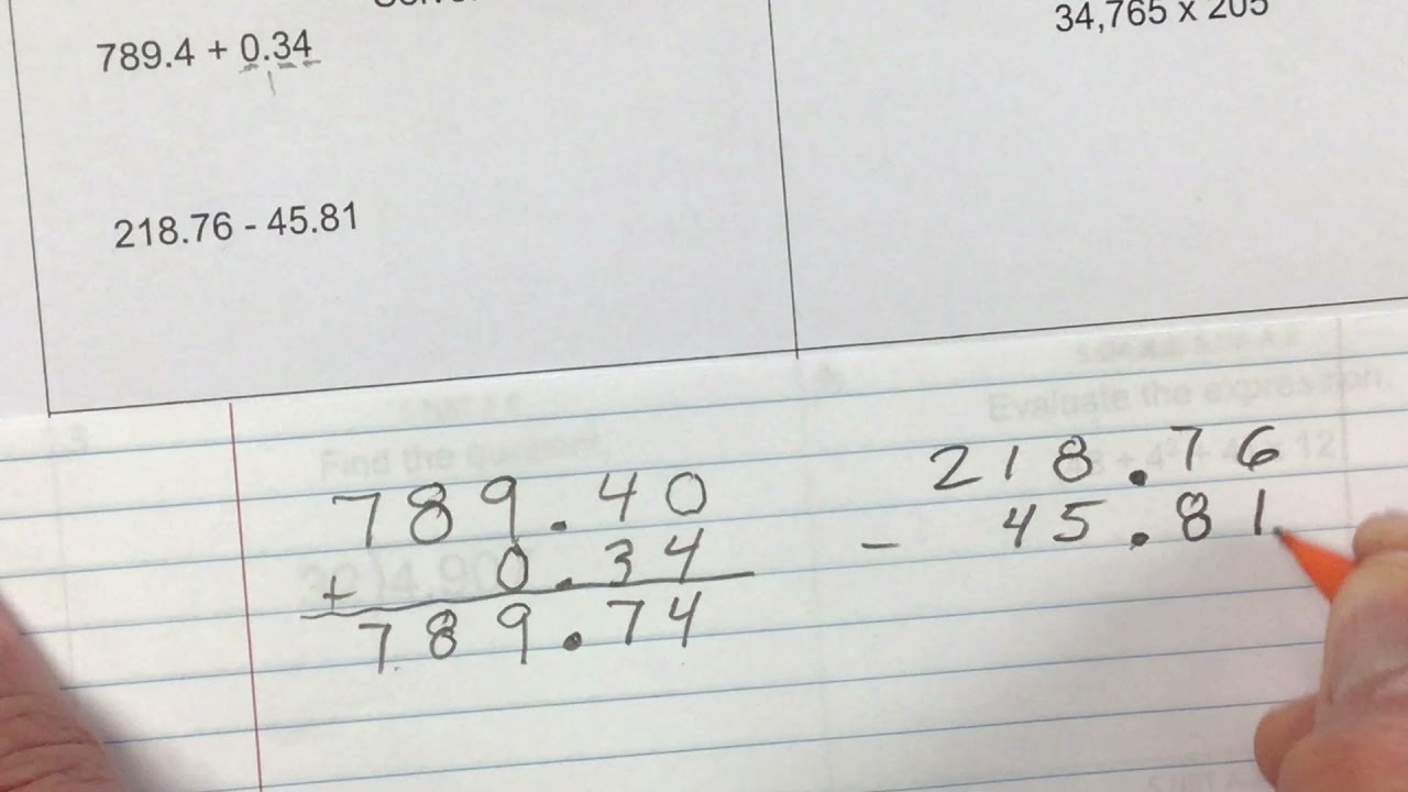 Weekly Math Test - Week 4 - #1 - YouTube