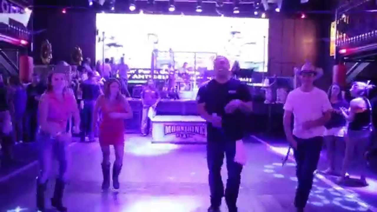 Line Dancing at Moonshine Flats in San Diego - YouTube