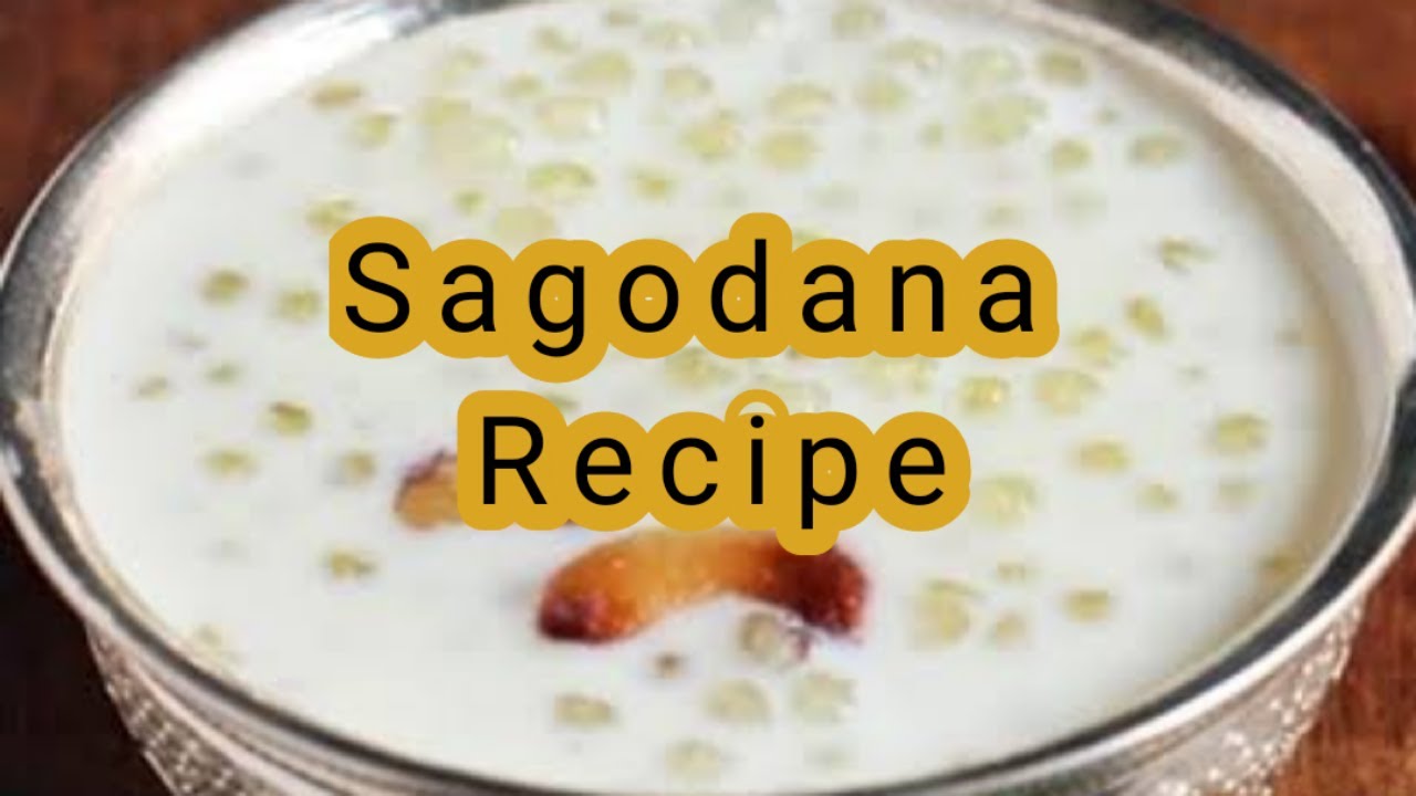Sagodana/Sabudana Recipe || sagodana recipe for babies. - YouTube
