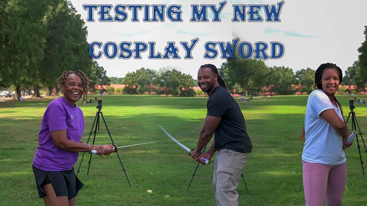 Testing My New Anime Cosplay Sword And Cutting Fruit With A Stainless ...