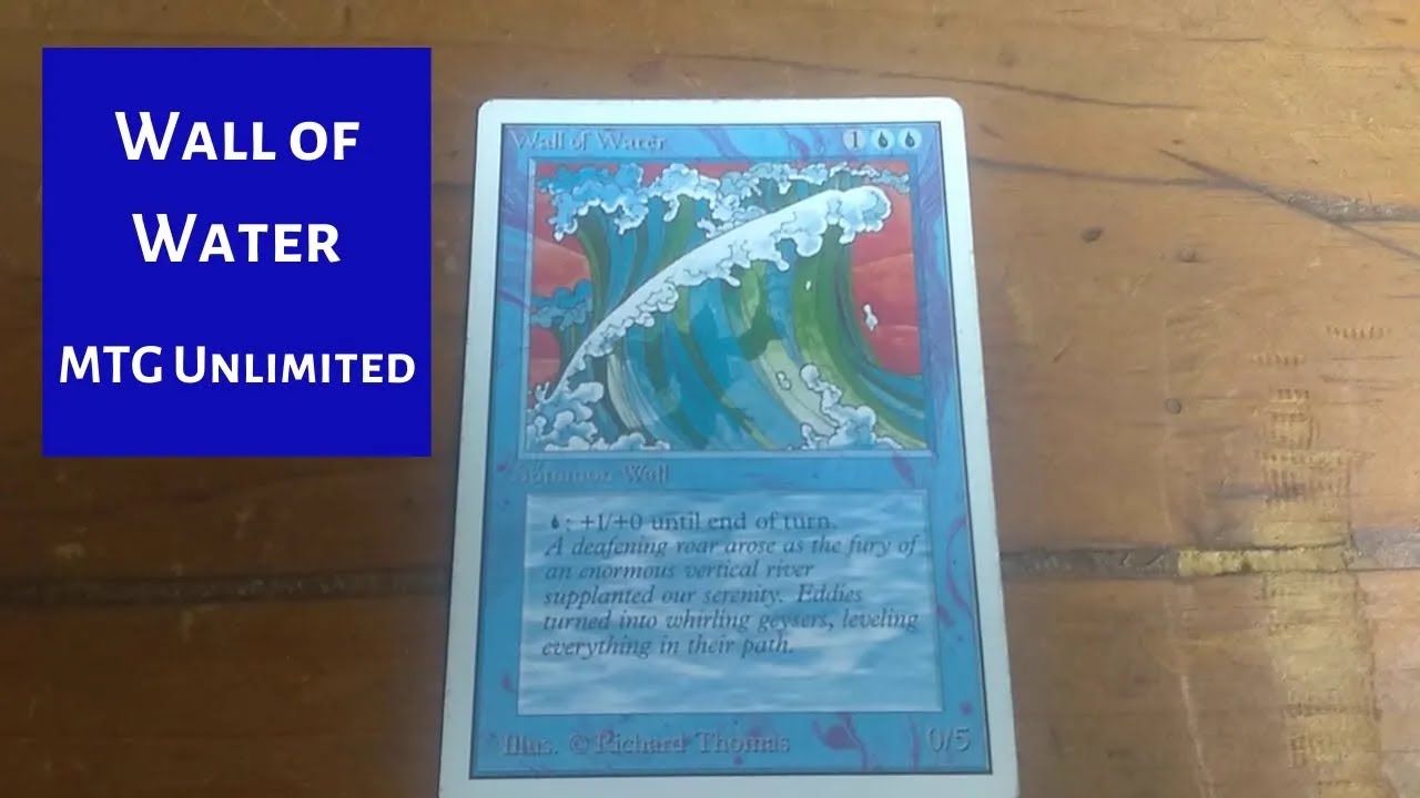 Wall of Water from Unlimited || MTG Magic the Gathering - YouTube