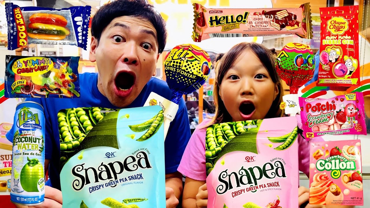 Pink Food VS Blue Food Filipino Convenience Store Candy and Snack ...