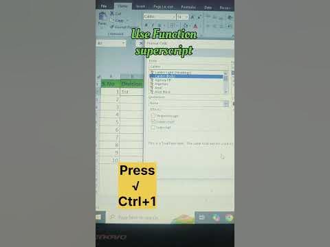 How to Use superscript function in Excel || MTS All Teach #excelformula #exceltips#excelgyan# ...