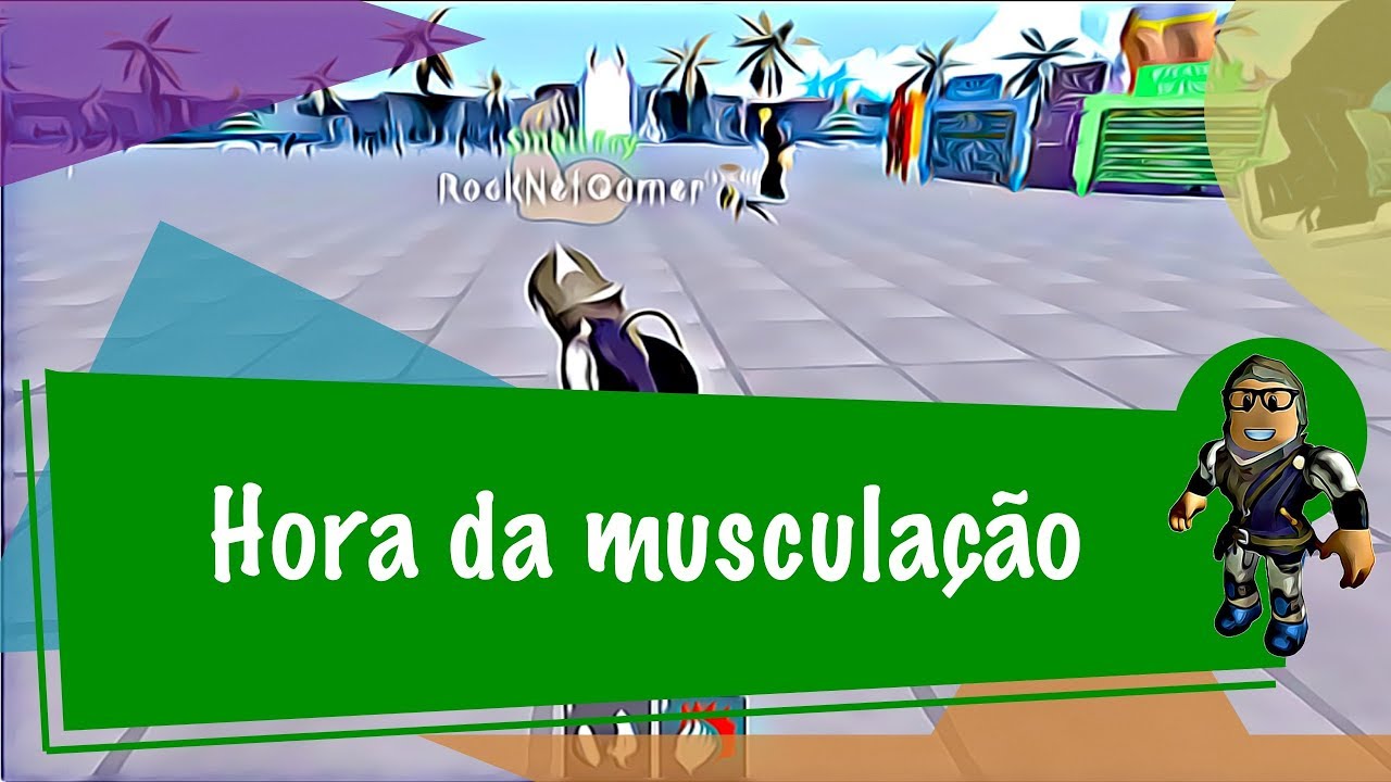 Hora da musculação - Roblox WLS 3 Simulador de Levantamento de Peso ...