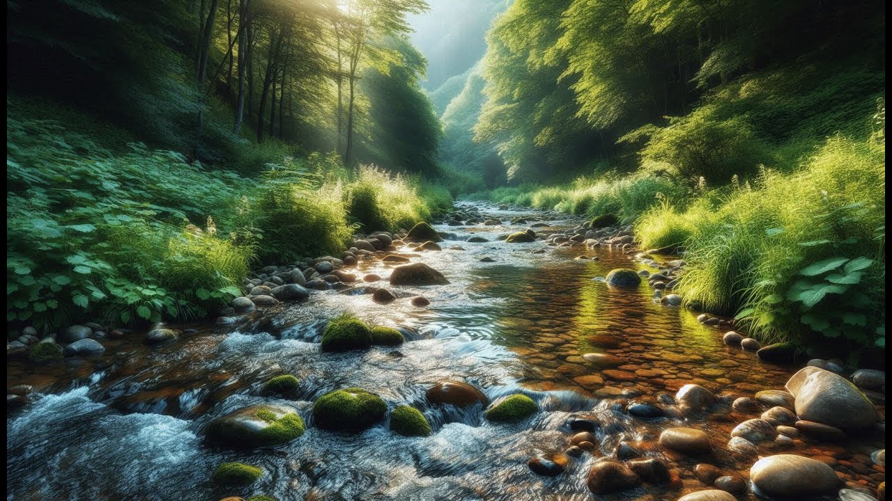 Nature Sounds Waterfall River Relaxation Meditation🌿 Relaxing Calm ...