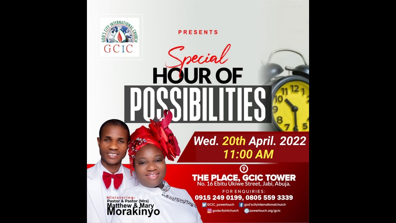 SPECIAL HOUR OF POSSIBILITIES | 20TH APRIL, 2022 - YouTube