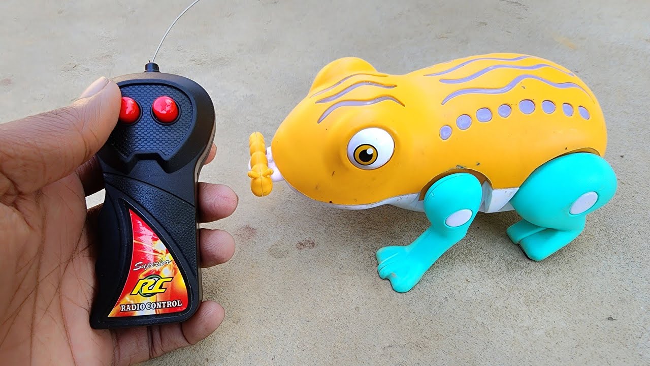 dancing RC frog unboxing 10 dollar - YouTube