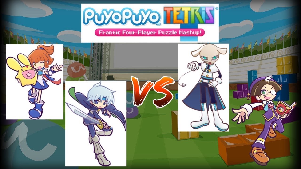 Puyo Puyo Tetris - Arle & Carbuncle (me) and Schezo vs Ai and Klug ...