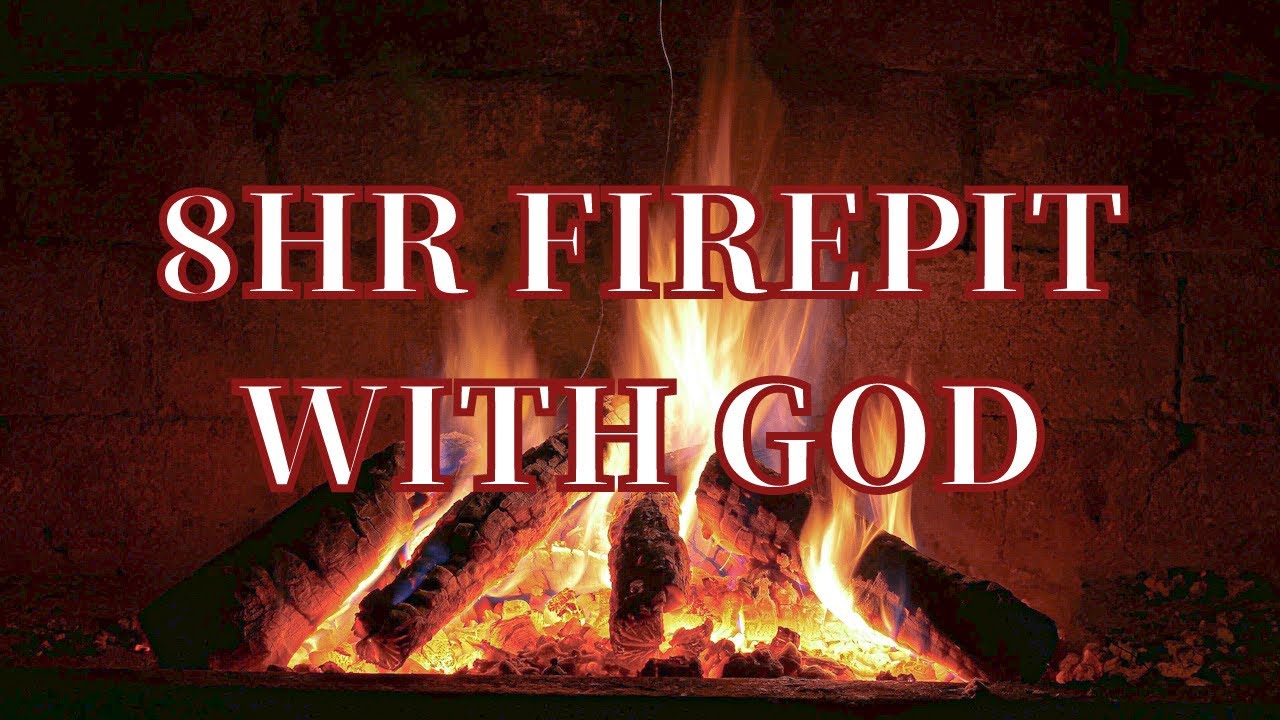 8HR Sleep FIREPIT - Bible Scripture and Meditation | 4K Ultra HD - YouTube