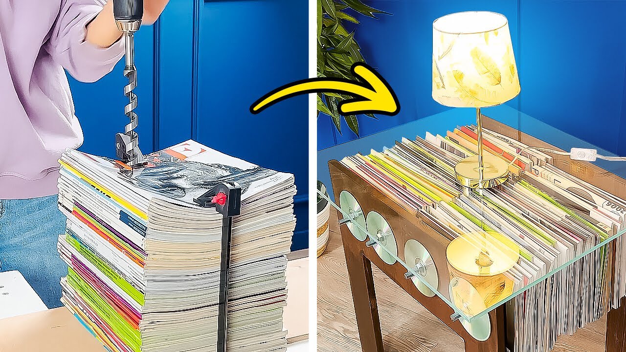 Fantastic Home Crafts From Recycled Materials - YouTube